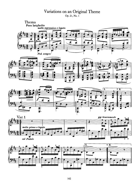 Super Partituras - 11 Variations on an Original Theme (Johannes Brahms)