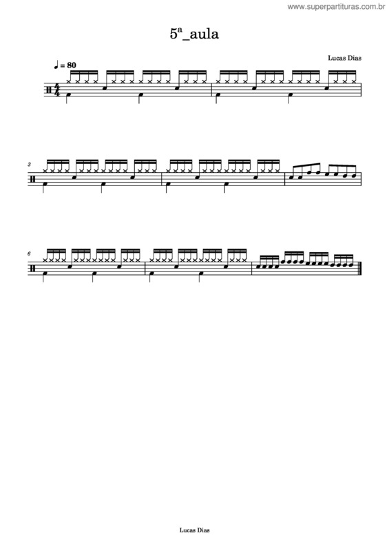 Super Partituras 5ª Aula Problem Desconhecido