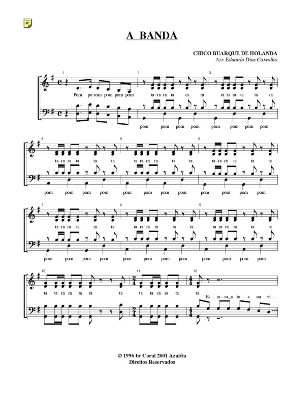 Super Partituras - A Banda v.5 (Chico Buarque)