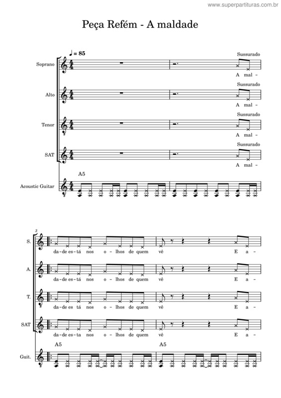 Super Partituras - A Maldade Está Nos Olhos De Quem Vê – Cia De Teatro ...