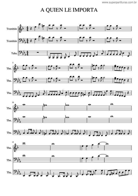 Super Partituras - A Quien Le Importa v.2 (Alaska Y Dinarama)