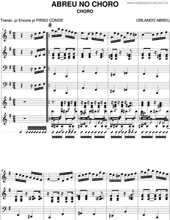 Super Partituras - Abreu No Choro v.2 (Orlando Abreu), com cifra Super Partituras - Abreu No Choro v.2 (Orlando Abreu), com cifra