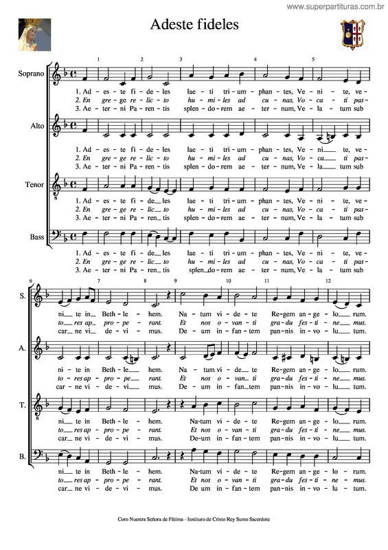 Super Partituras - Adeste Fideles v.7 (John Francis Wade)