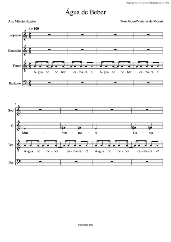 Super Partituras - Água De Beber v.33 (Antonio Carlos Jobim)