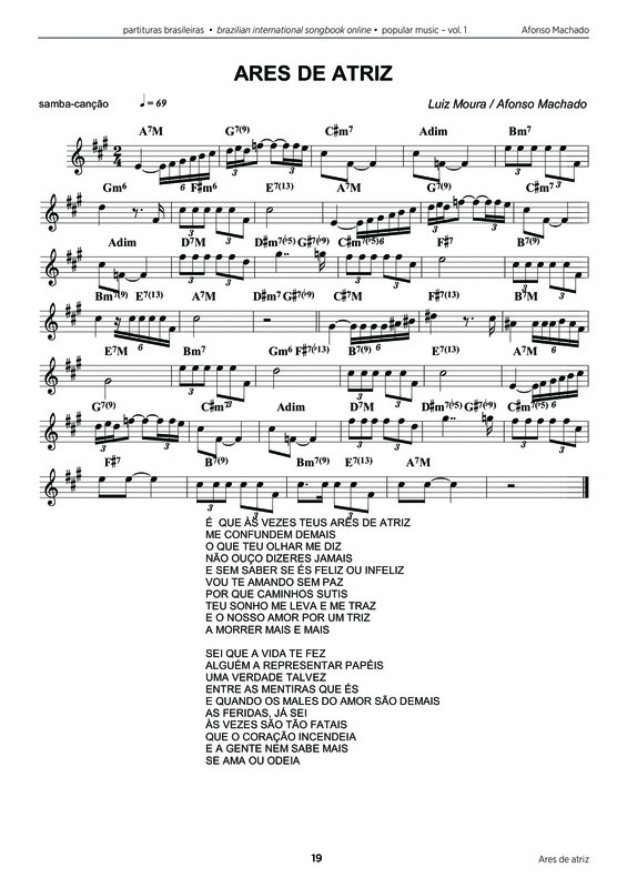 Super Partituras - Ares de Atriz (Afonso Machado), com cifra
