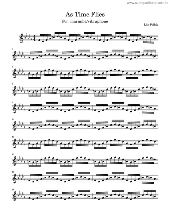 Super Partituras - As Time Flies (Tyrique Sayre)