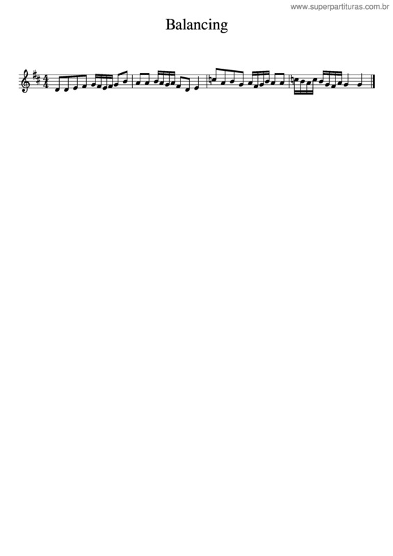 Super Partituras - Balancing (Desconhecido)
