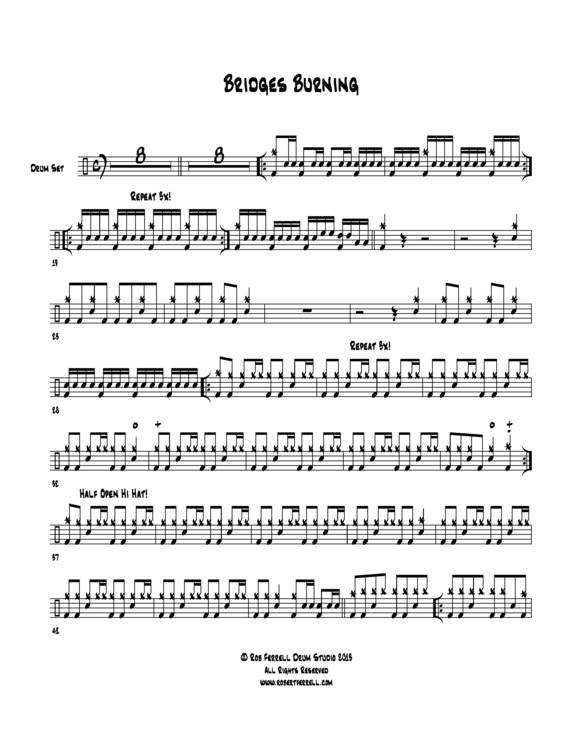 Super Partituras - Bridge Burning (Foo Fighters)