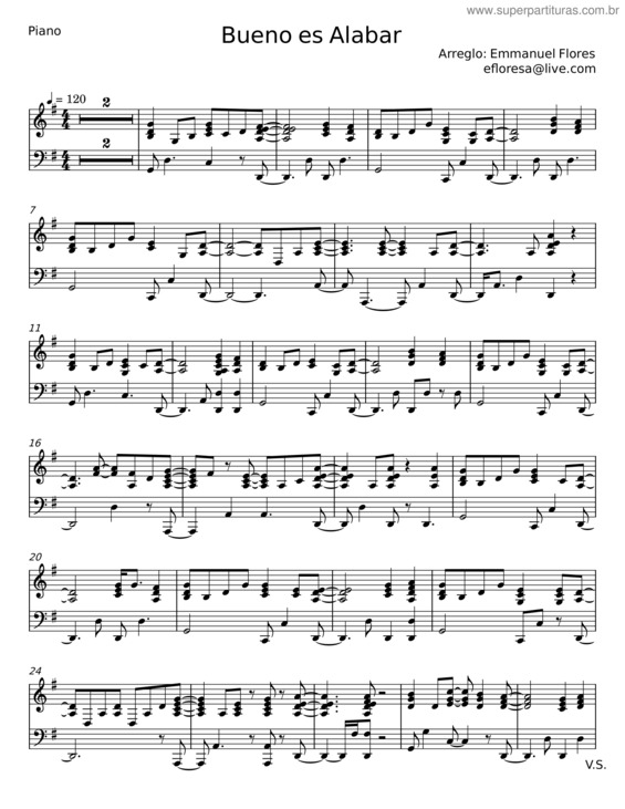 Super Partituras - Bueno Es Alabar v.2 (Danilo Montero, Fernando Soto)