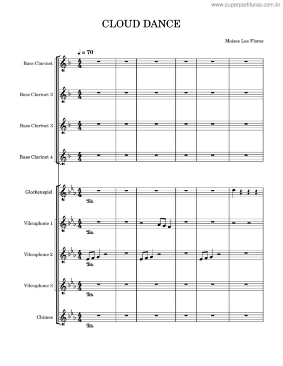 Super Partituras - Cloud Dance (Desconhecido)