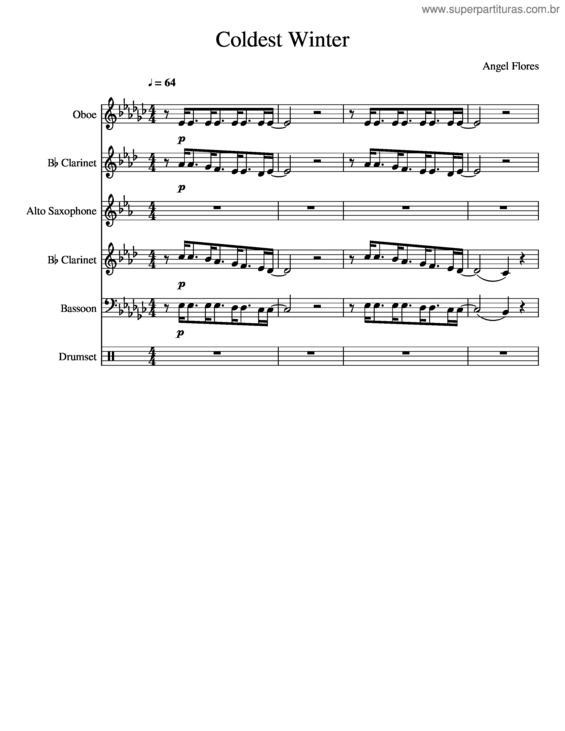 Super Partituras - Coldest Winter (Desconhecido)