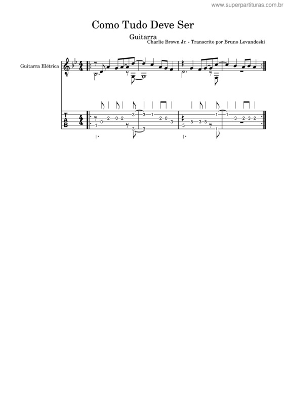 Super Partituras - Como Tudo Deve Ser v.2 (Charlie Brown Jr.)