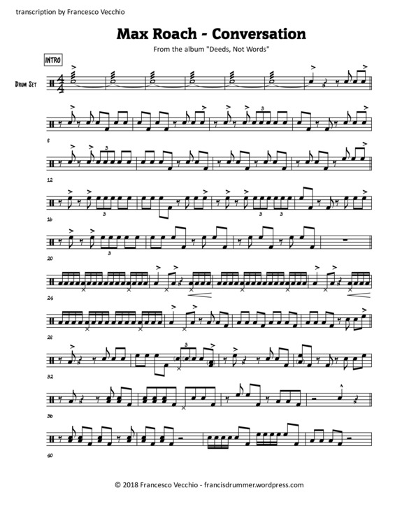 Super Partituras - Conversation (Max Roach)