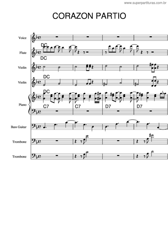 Super Partituras - Corazon Partio v.9 (Alejandro Sanz)