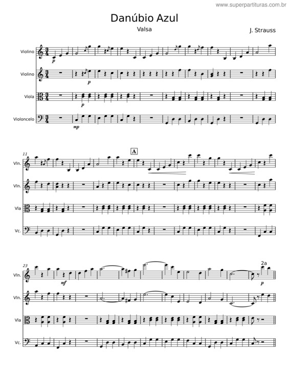 Super Partituras - Danúbio Azul – J. Strauss v.2 (J Strauss Ii (Junior))