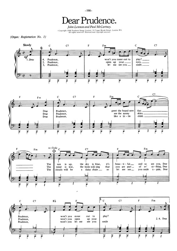 Super Partituras - Dear Prudence v.4 (The Beatles), com cifra