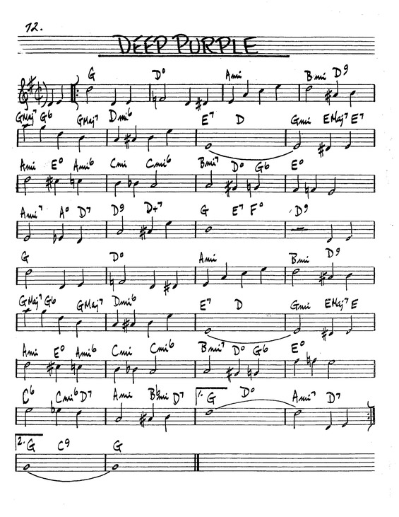 Super Partituras - Deep Purple v.3 (The Real Book Of Jazz)