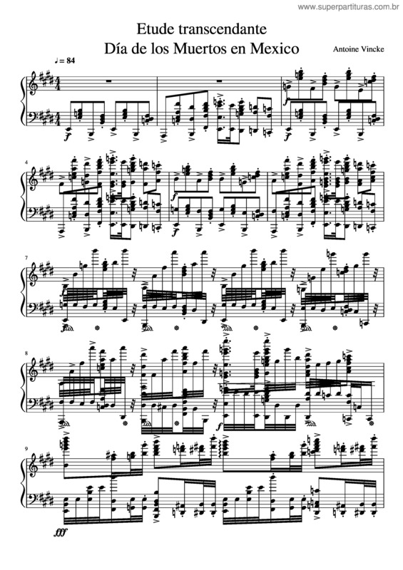 Super Partituras - Dia De Los Muertos En Mexico (Desconhecido)