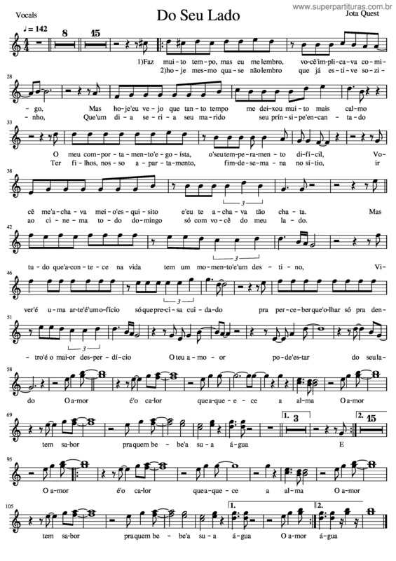 Super Partituras - Do Seu Lado v.2 (Nando Reis)