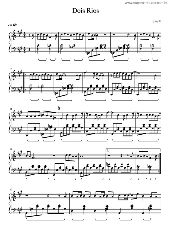 Super Partituras - Dois Rios v.6 (Skank)
