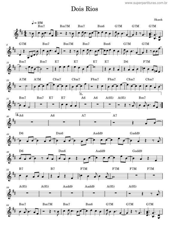 Super Partituras - Dois Rios v.9 (Skank)