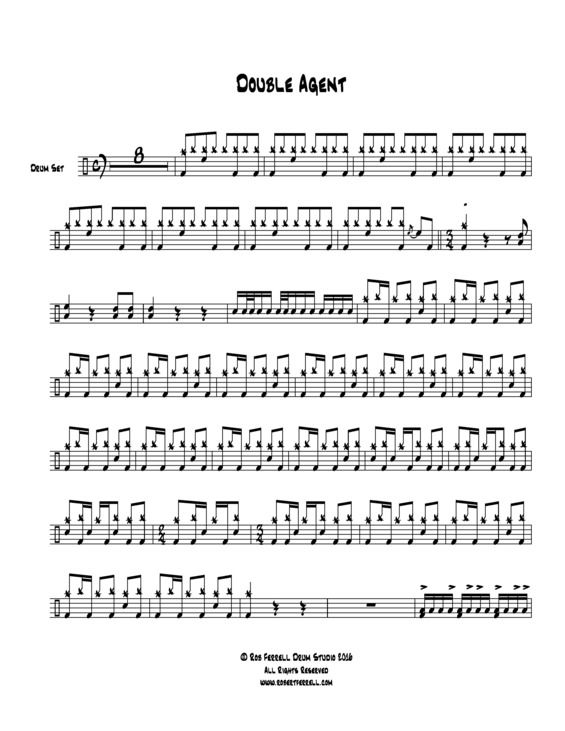 Super Partituras - Double Agent (Rush)