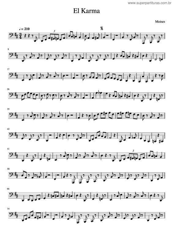 Super Partituras - El Karma (Desconhecido)