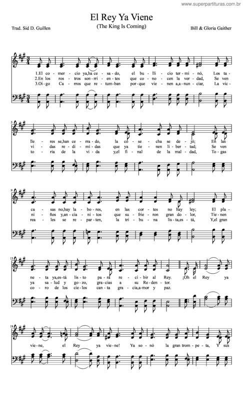 Super Partituras - El Rey Ya Viene (Misc Praise Songs)