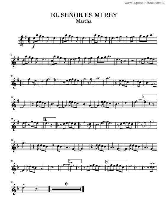 Super Partituras - El Señor Es Mi Rey – Tony Pérez El Señor Es Mi Rey ...