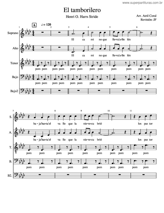 Super Partituras - El Tamborilero (Desconhecido)