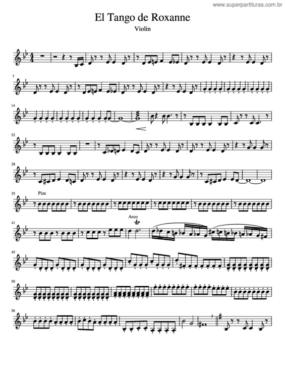 Super Partituras - El Tango De Roxanne v.8 (Lucie H, Moulin Rouge! The ...