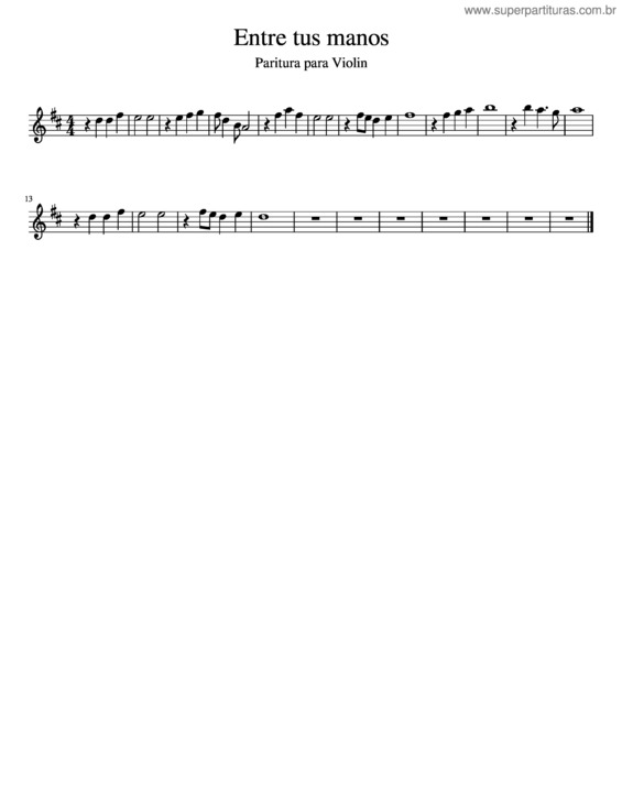 Super Partituras - Entre Tus Manos v.3 (Misc Praise Songs, Anonymous)