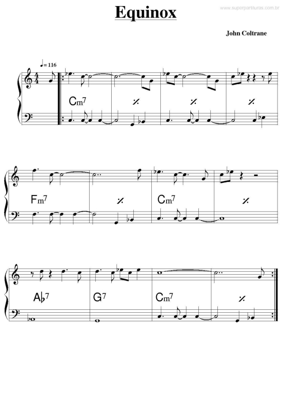 Super Partituras - Equinox (John Coltrane), com cifra