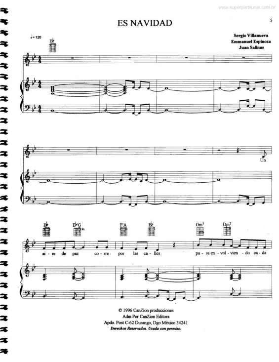 Super Partituras - Es Navidad (Marcos Witt, Juan Salinas, Emmanuel ...