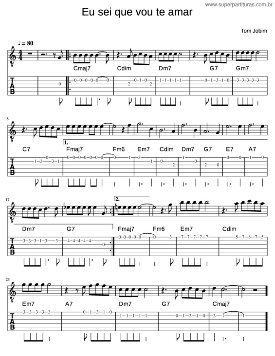Super Partituras - Eu Sei Que Vou Te Amar v.53 (Antonio Carlos Jobim)