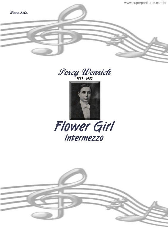 Super Partituras - Flower Girl (Percy Wenrich)