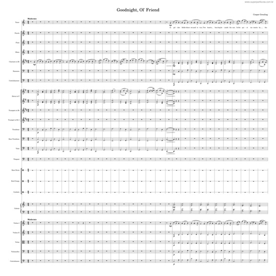 Super Partituras - Goodnight, Ol` Friend v.2 (Desconhecido)