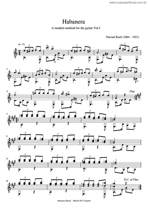 Super Partituras - Habanera v.15 (Georges Bizet)