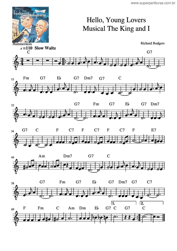 Super Partituras - Hello, Young Lovers The King And I (Desconhecido)