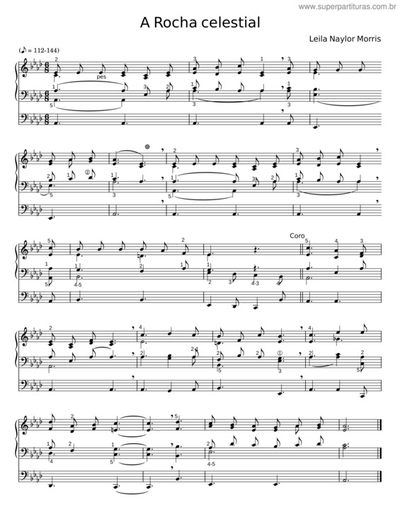 Super Partituras - Hino 5 Ccb – A Rocha Celestial – Quarteto De Cordas – Leila Naylor Morris v.2 ...