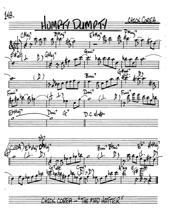 Super Partituras - Humpty Dumpty (The Real Book Of Jazz)