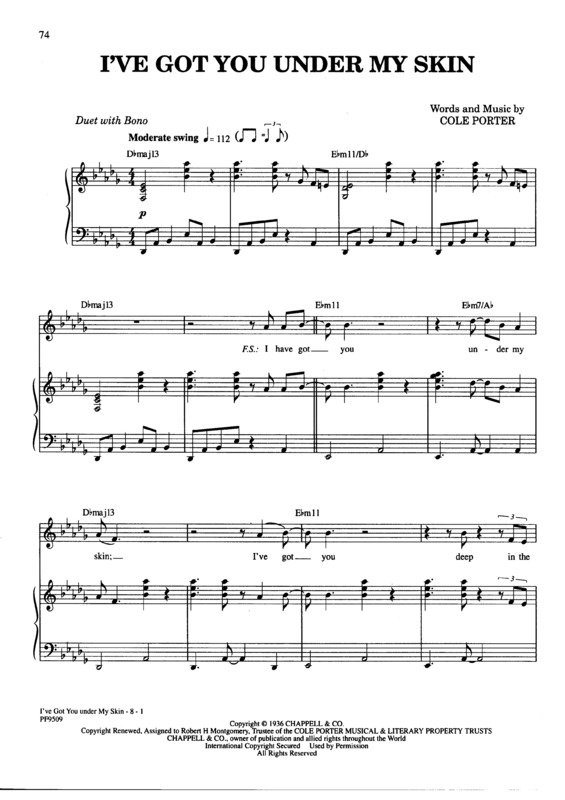 Super Partituras - I´ve Got You Under My Skin v.2 (Frank Sinatra), com ... Super Partituras - I´ve Got You Under My Skin v.2 (Frank Sinatra), com ...