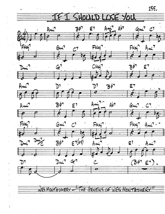 Super Partituras - If I Should Lose You v.2 (The Real Book Of Jazz)