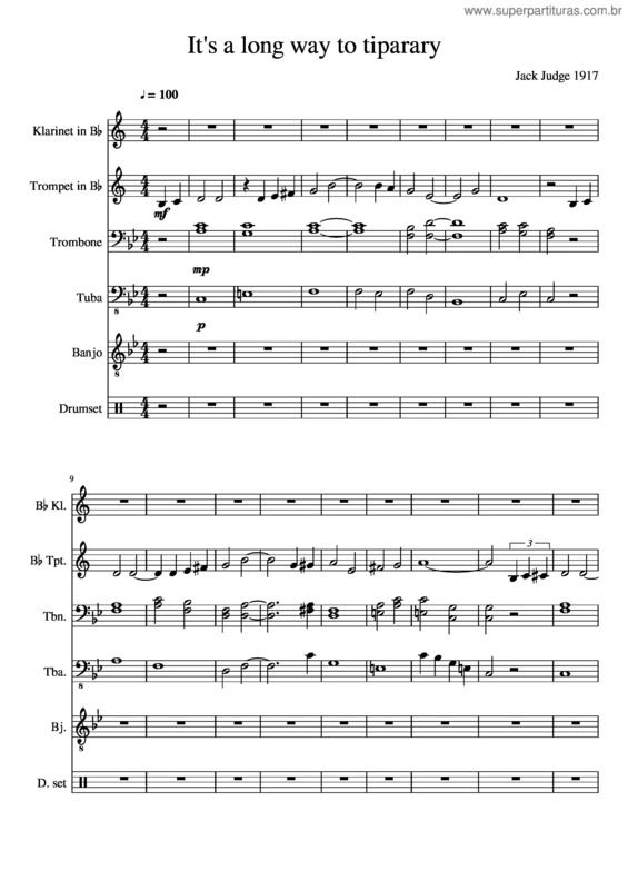 Super Partituras - Its A Long Way To Tipperary – John Mccormack It`S A ...