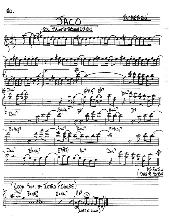Super Partituras - Jaco v.7 (The Real Book Of Jazz)