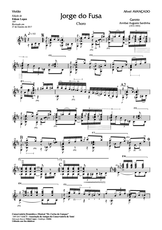 Super Partituras - Jorge do Fusa v.2 (Garoto)