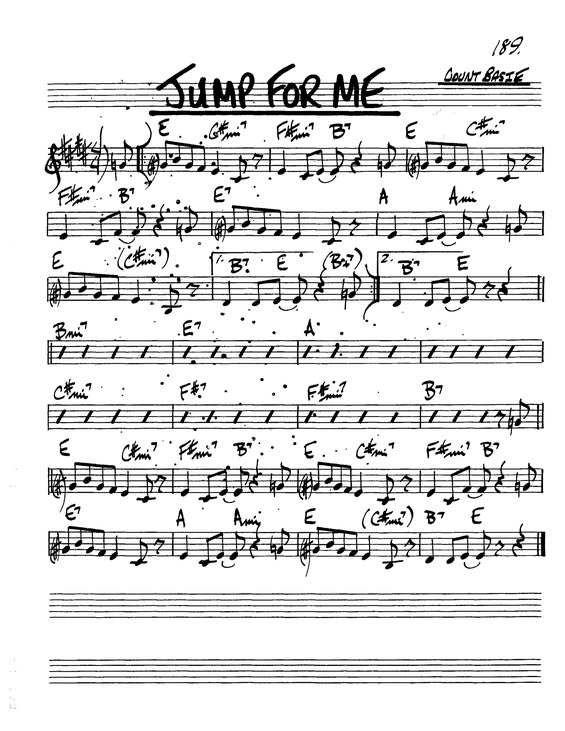 Super Partituras - Jump For Me (The Real Book Of Jazz)