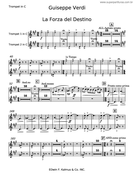 Super Partituras - La Forza Del Destino v.12 (Giuseppe Verdi)