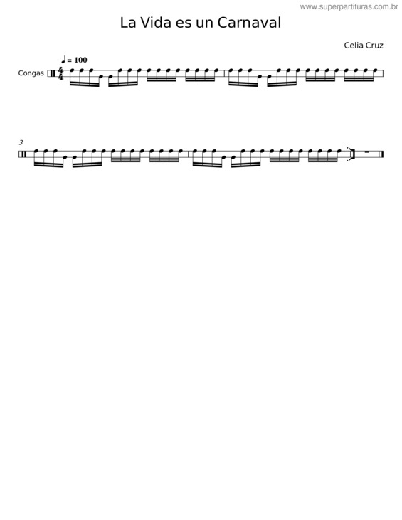 Super Partituras - La Vida Es Un Carnaval v.29 (Célia Cruz)