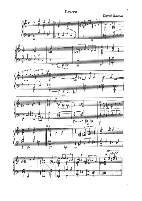 Super Partituras - Laura v.22 (Jazz Standard), com cifra